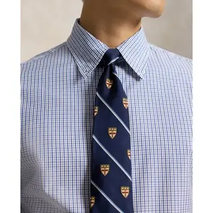 Ralph Lauren Custom Fit Checked Poplin Shirt - White Blue Multi