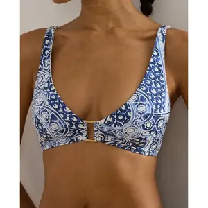 Ralph Lauren Geo-print Ring-front Bikini Top