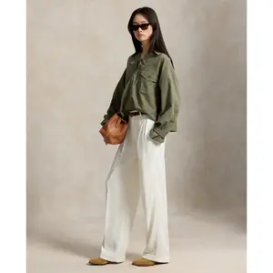 Ralph Lauren Lace-up Cotton Shirt
