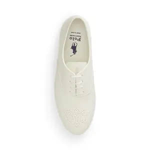 Ralph Lauren Perforated Leather Low-top Sneaker