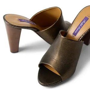 Ralph Lauren Adela 95 Mm Calfskin Mule