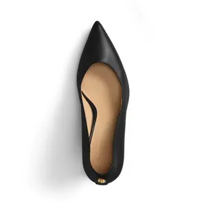 Ralph Lauren Lanette Leather Pump - Black