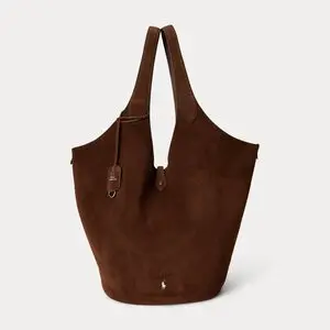 Ralph Lauren Polo Play Suede Large Tote