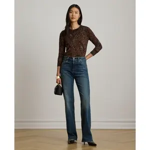 Ralph Lauren Paisley Cotton-modal Sweater - Black Multi