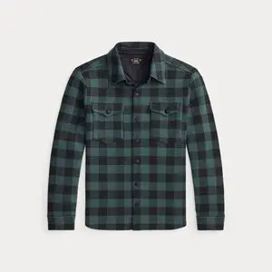 Ralph Lauren Plaid Wool-cashmere Workshirt Sweater