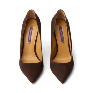 Ralph Lauren Celia 100 Mm Goat-suede Pump