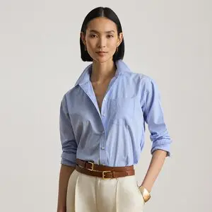 Ralph Lauren Striped Cotton Broadcloth Shirt