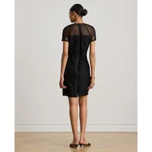 Ralph Lauren Mesh Short-sleeve Shift Dress