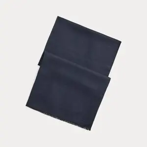 Ralph Lauren Glen Plaid Linen-silk Scarf - Racing Navy