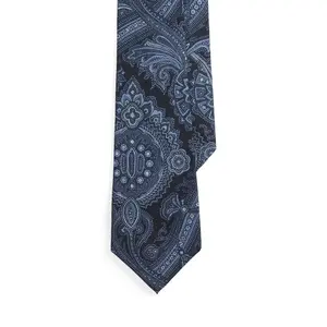 Ralph Lauren Paisley Silk Twill Neck Tie - Navy