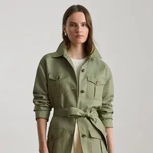 Ralph Lauren Linen-blend Twill Field Jacket - Light Agave