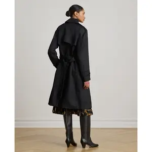 Ralph Lauren Double-breasted Linen-blend Trench Coat