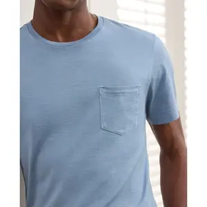 Ralph Lauren Garment-dyed Jersey Pocket T-shirt - Windward Blue