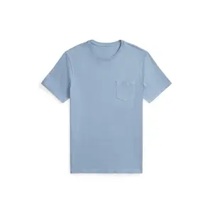Ralph Lauren Garment-dyed Jersey Pocket T-shirt - Windward Blue