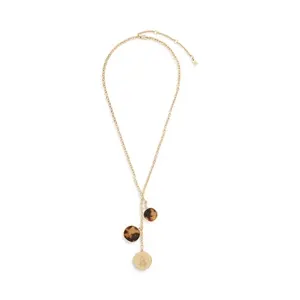 Ralph Lauren Plated Tortoiseshell Y-necklace