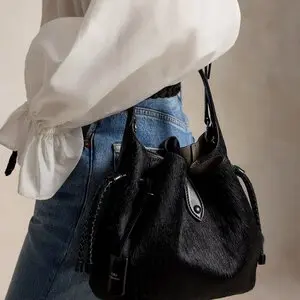 Ralph Lauren Polo Play Haircalf Drawstring Bag