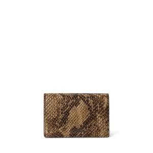 Ralph Lauren Python-embossed Small Tasha Card Case
