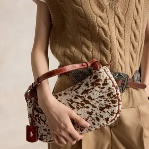 Ralph Lauren Polo Play Haircalf Shoulder Bag