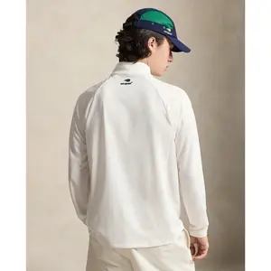 Ralph Lauren Us Open Paneled Stretch Jersey Pullover