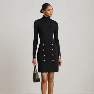 Ralph Lauren Double-breasted Sablé Wrap Miniskirt