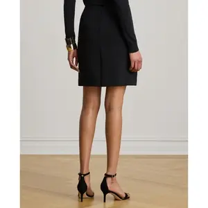 Ralph Lauren Double-breasted Sablé Wrap Miniskirt