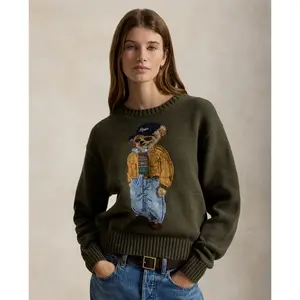 Ralph Lauren Polo Bear Cotton Crewneck Sweater