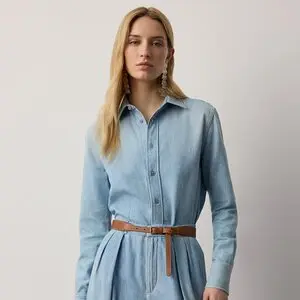 Ralph Lauren Callie Cotton Denim Shirt - Cirrus Indigo