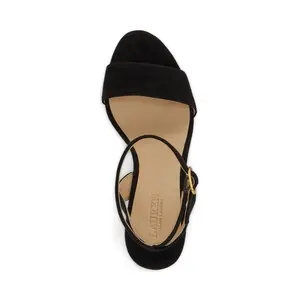 Ralph Lauren Gracy Sheep-suede Sandal - Black