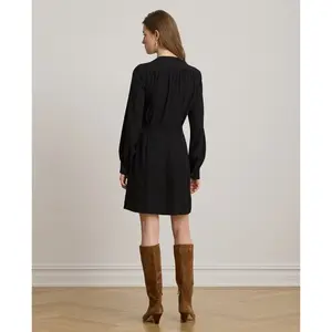Ralph Lauren Double-breasted Georgette Dress