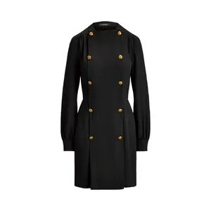 Ralph Lauren Double-breasted Georgette Dress