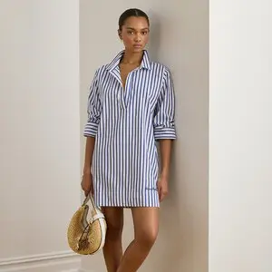 Ralph Lauren Striped Cotton Tunic Cover-up