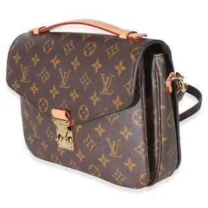 LOUIS VUITTON Monogram Canvas Pochette Metis Shoulder Bag