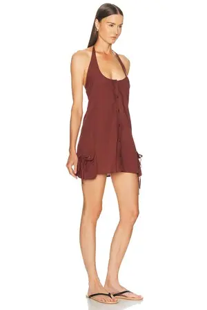 DEIJI STUDIOS Pocket Halter Dress