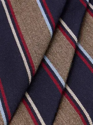 Visvim 8cm Striped Wool And Silk-blend Tie
