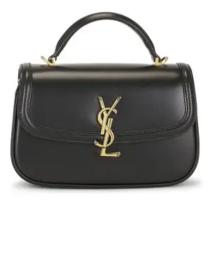 Saint Laurent Mini Solferino Top Handle Bag - Nero