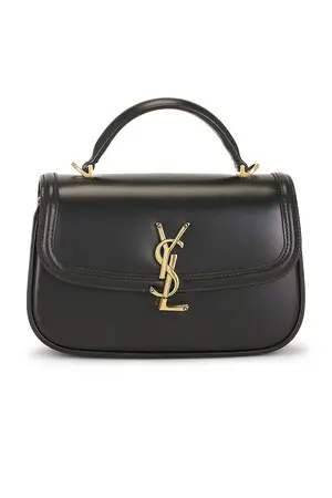 Saint Laurent Mini Solferino Top Handle Bag - Nero