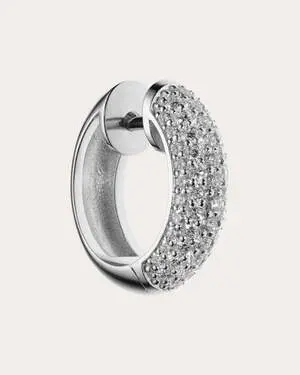 GUZEMA Diamond Bold Hug Hoop Earrings