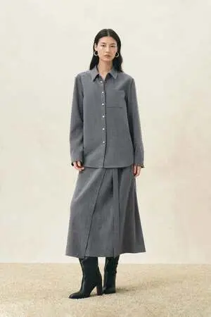 Fabrique Evelyn Buckled Oversized Shirt