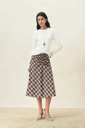 Fabrique Ella Structured Seam Detail Top - White