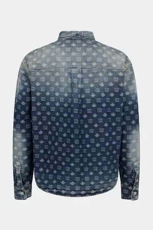 Dsquared2 Monogram Denim Carpenter Shirt