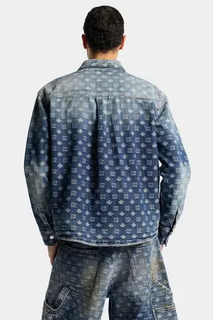 Dsquared2 Monogram Denim Carpenter Shirt