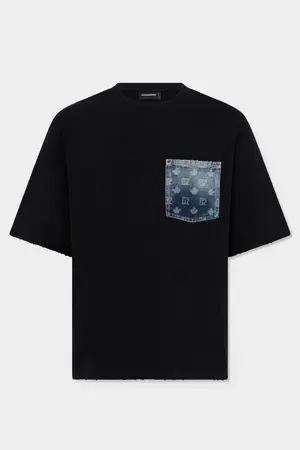 Dsquared2 D2 Monogram Loose Fit T-Shirt Black