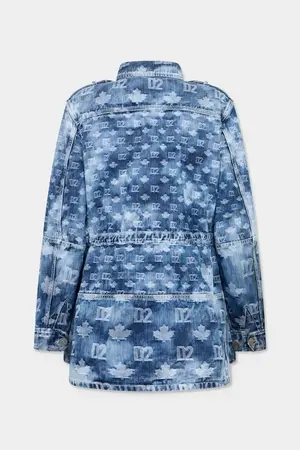 Dsquared2 Monogram Denim Field Jacket