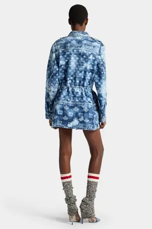 Dsquared2 Monogram Denim Field Jacket