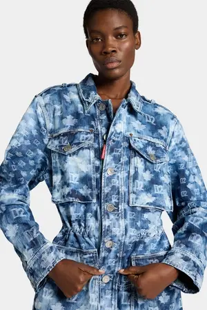 Dsquared2 Monogram Denim Field Jacket