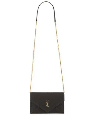 Saint Laurent Chain Wallet - Nero