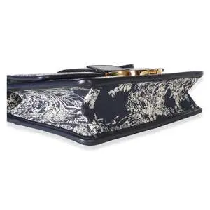 Dior Toile De Jouy Reverse Jacquard Canvas 30 Montaigne Flap Bag - Blue