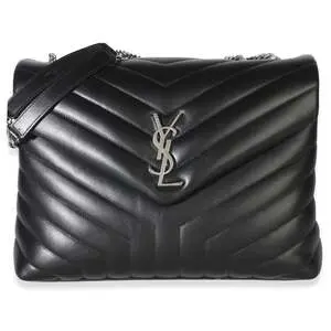 Saint Laurent Loulou Chain Satchel - Black
