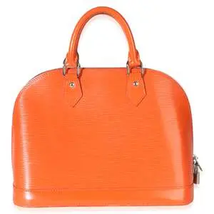 LOUIS VUITTON Epi Alma Pm Top Handle Bag - Orange