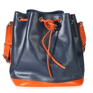 LOUIS VUITTON Blue Orange Epi Petit Noe Nm